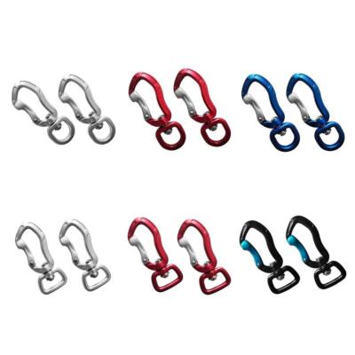 2 pcs. Carabiner with rotating eyelet for hiking camping carabiner ...