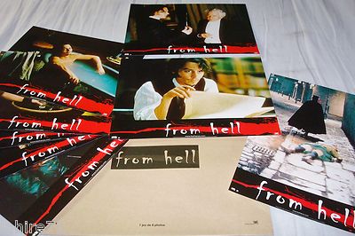 FROM HELL ! johnny depp jeu 8 photos cinema lobby cards fantastique | eBay