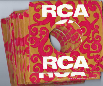 Lot of 5 Vintage RARE RCA Records 45rpm Company Paper Sleeves (Red ...