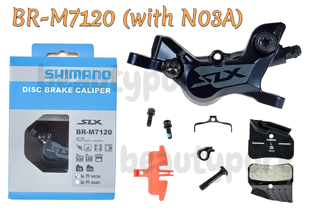 Shimano SLX BR-M7120 Hydraulic Post Mount Disc Brake Caliper w/ N03A ...