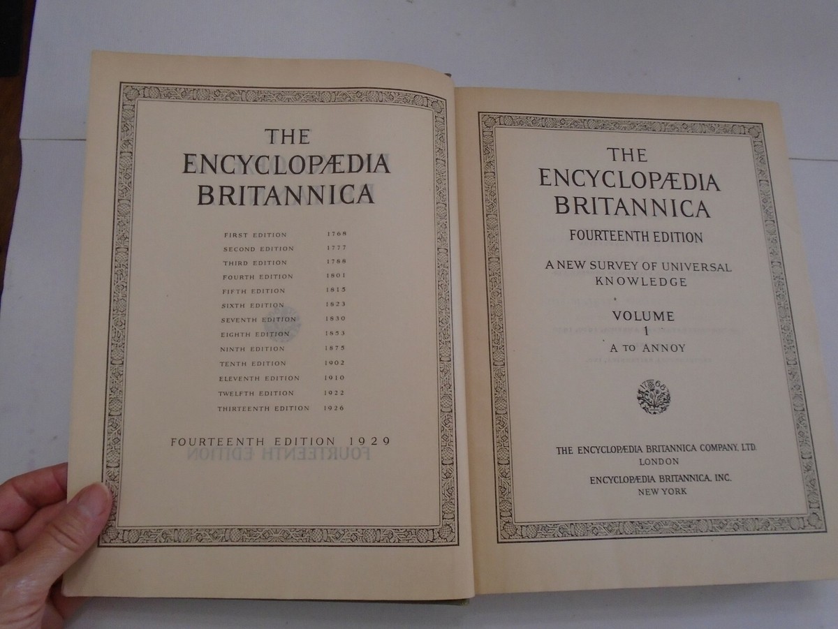 Encyclopedia Britannica First Edition