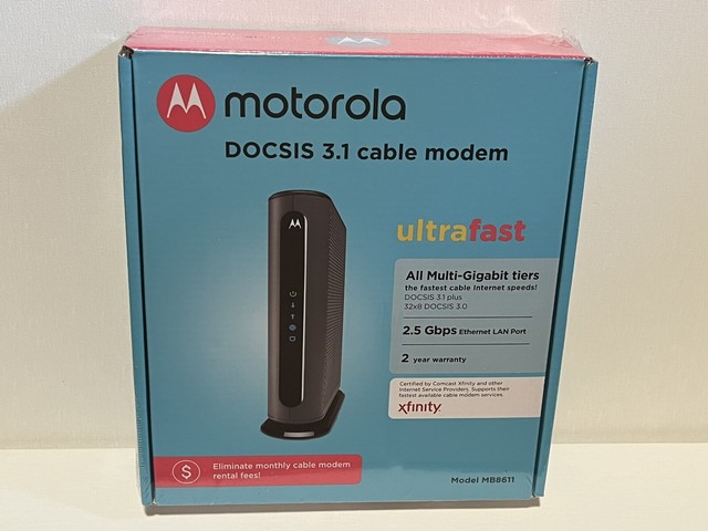 Motorola MB8611 Modem Cable - Black for sale online | eBay