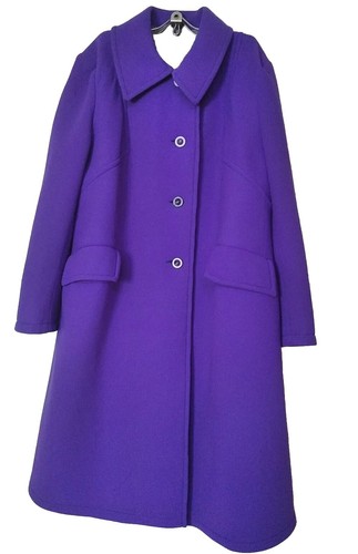 Vintage Soviet women's purple violet autumn coat 1970s USSR Ukraine ...