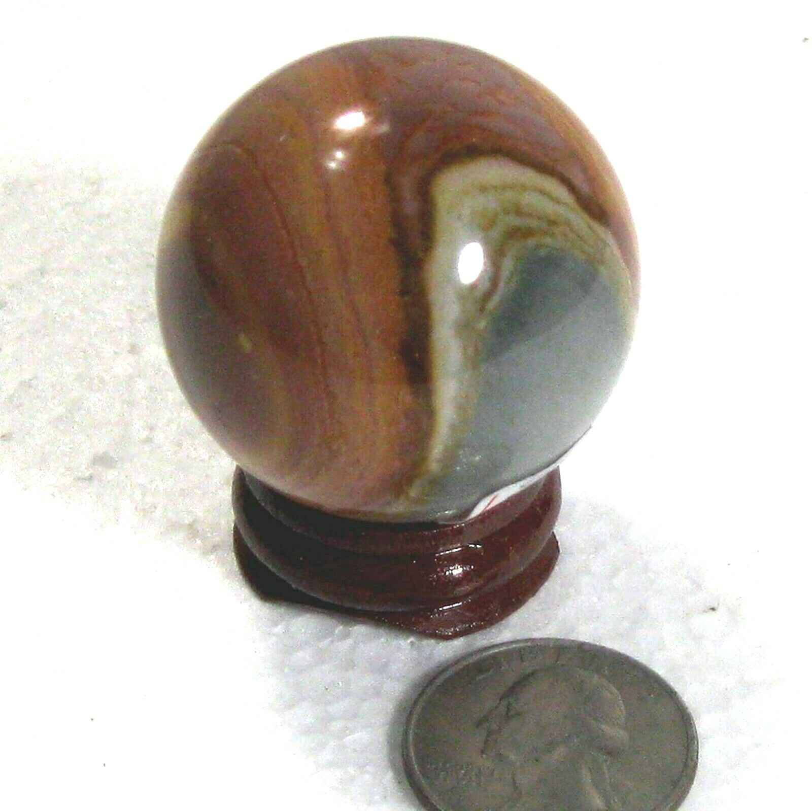 Polychromatic Jasper round sphere/ball rock/stone 40.5mm 3.06oz 11F | eBay