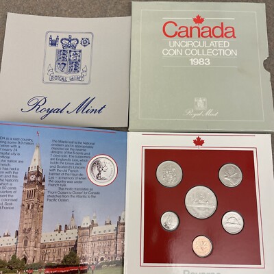 1983 Canada Uncirculated Coin Collection, 6 Coins Royal Mint | eBay