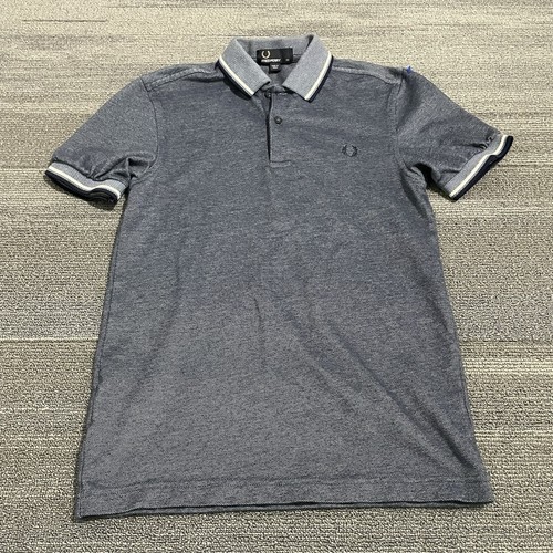 Fred Perry Polo Shirt Mens Extra Small Blue Twin Tipped Pique FP Golfer ...