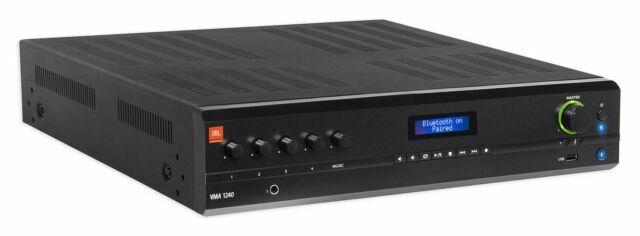 JBL VMA1240 Commercial Series 240W Bluetooth-Enabled Mixer/Amplifier ...