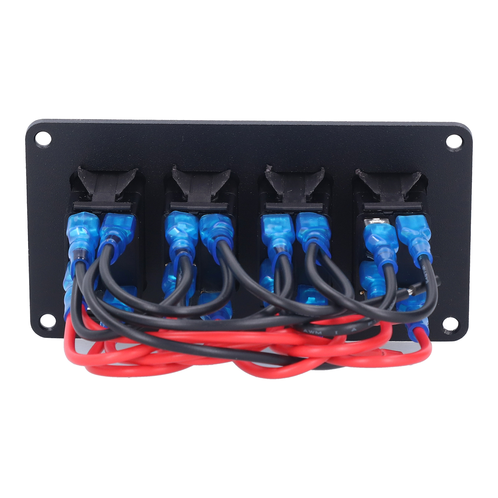 SPG 4 Gang Rocker Switch Panel LED Backlight 5‑Pin Overheat Protection ...