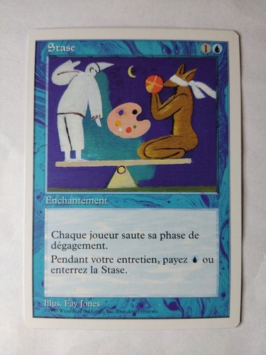 MAGIC MTG - VF Stase / Stasis, Core Set 5e Edition | eBay