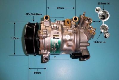 9675655880 9675659880 Aircon Compressor Genuine OE 14-9784 Lifetime ...