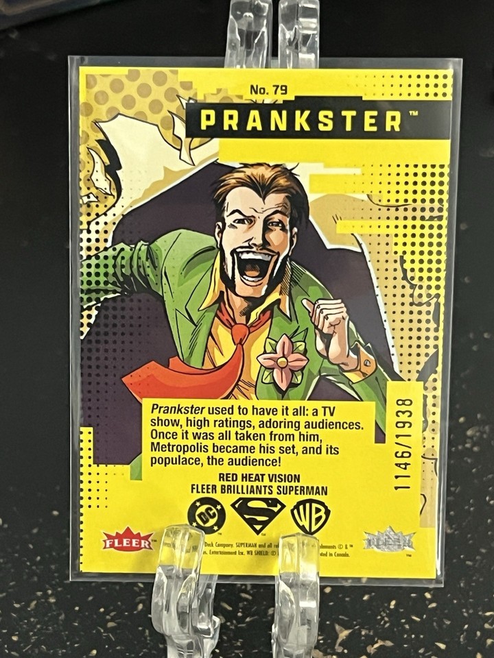 PRANKSTER---RED HEAT VISION---2025 FLEER BRILLIANTS SUPERMAN---1146/ ...