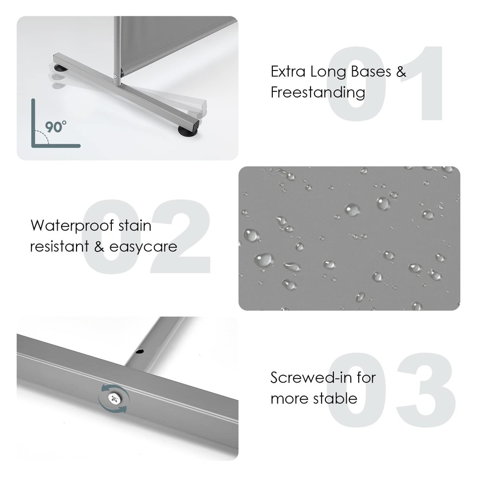 Single Large Panel Room Divider, Privacy Screen for Office, Partition ...