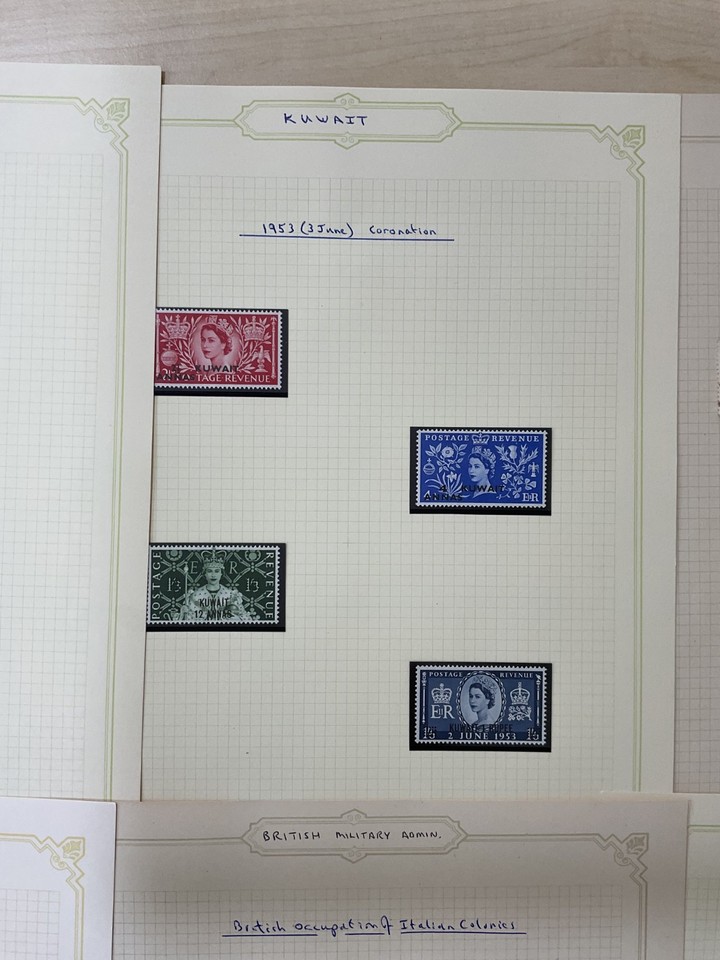 British post offices abroad stamps. Commonwealth. M/U. Vintage. Leaves ...