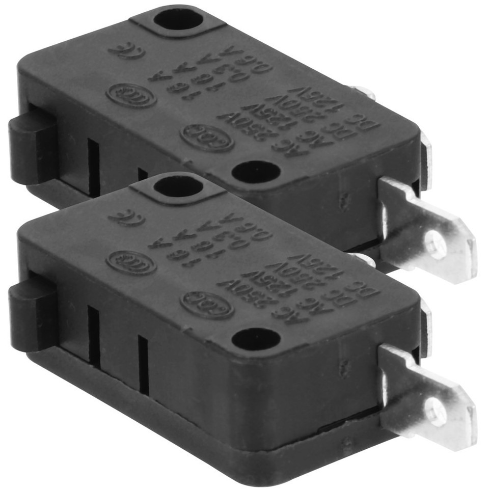 2 Pcs Normally Open Micro Switch Replacement Part Microwave Oven | eBay ...