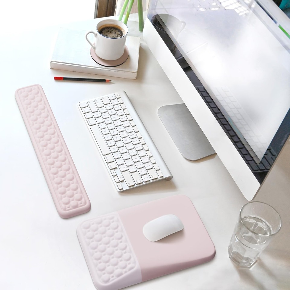 Ospelelf Ergonomic Mouse Pad and Keyboard Wrist Rest, Typing Wrist Pad ...