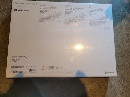 MICROSOFT SURFACE PRO 8 1983 8PX-00017 11TH GEN I7 16GB RAM 512 GB ...