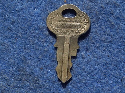 vintage coin op key: Chicago Lock key B 182 | eBay