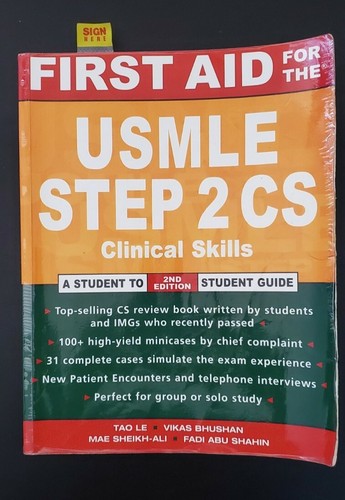 First Aid for the USMLE STEP 2 CS Clinical Skills 2nd Edition - Good ...