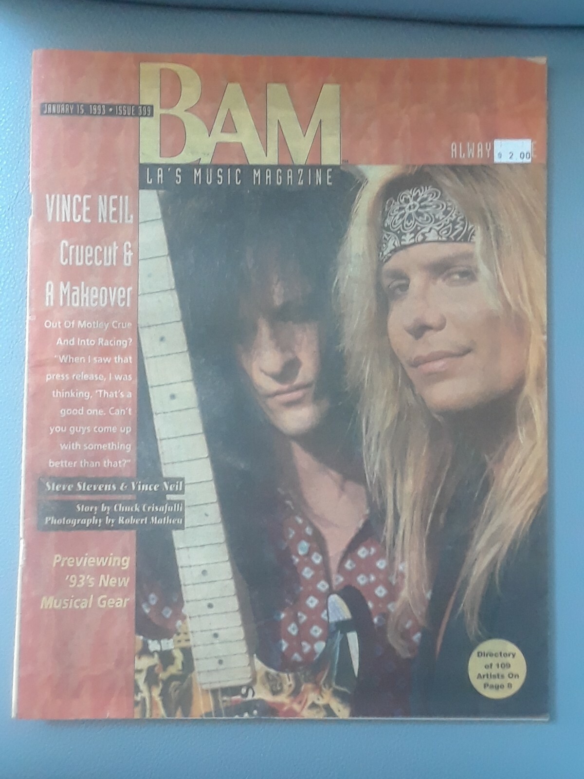 BAM magazine #399 January1993 Vince Neil | eBay