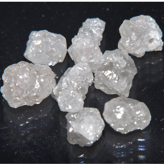 100 cts lot natural loose white Raw diamonds, White Uncut Rough Diamond ...