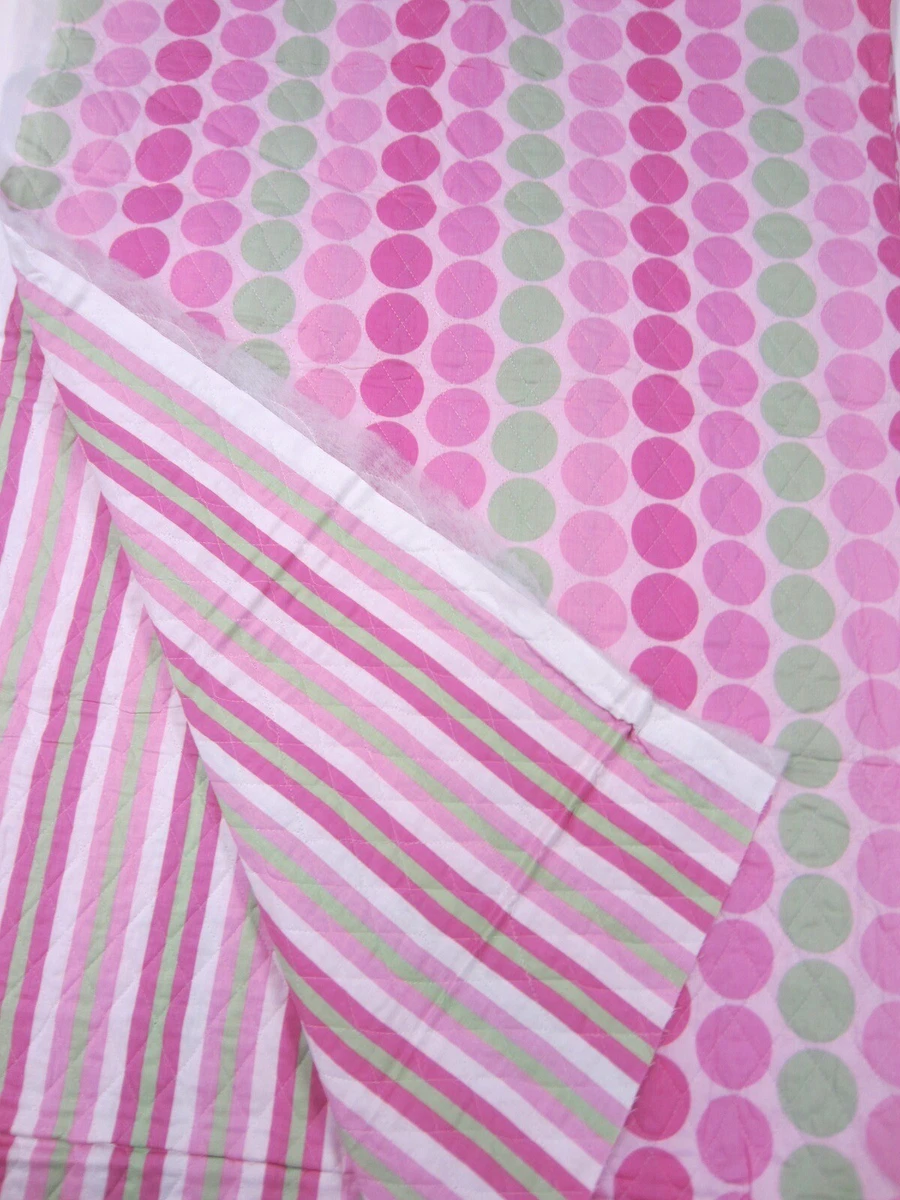 Hot Pink And Green Polka Dots