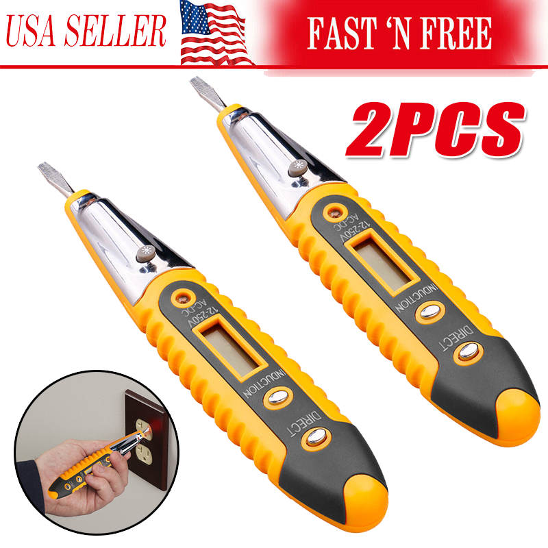 Voltage Electric Tester Volt Detector Test Pen AC DC Non-Contact Sensor ...