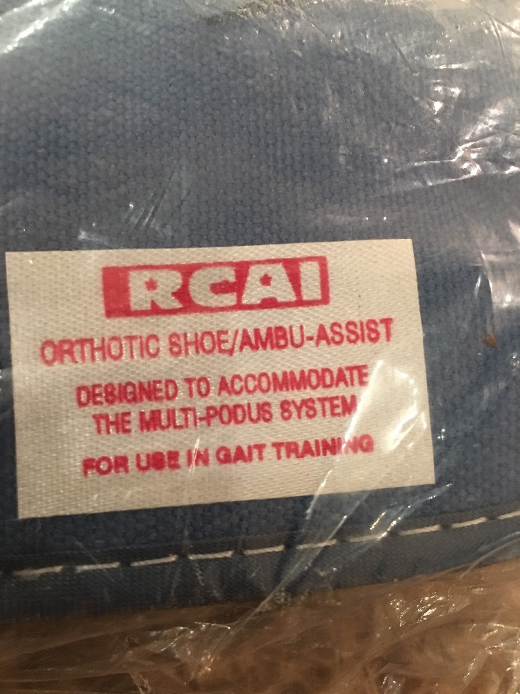 RCAI ORTHOTIC SHOE/AMBU-ASSIST FOR GAIT TRAINING Size AVERAGE | eBay