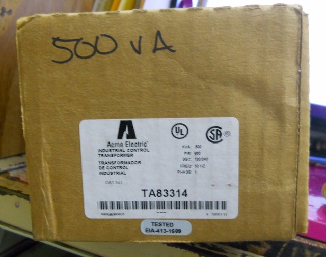 Acme Ta-2-81216 Industrial Control Transformer 750va for sale online | eBay