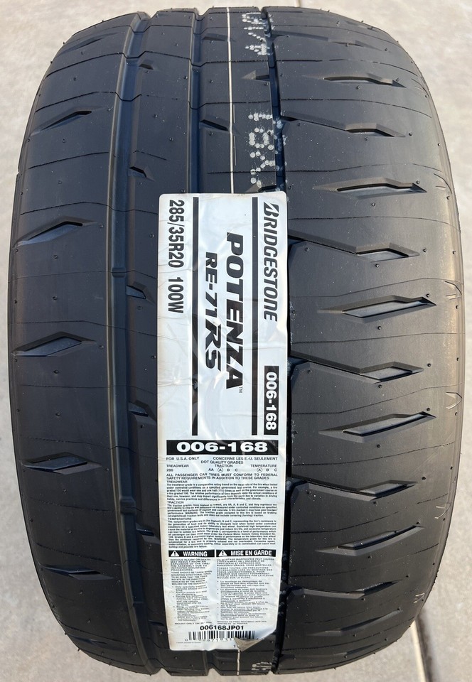 Set of TWO BRAND NEW 285/35R20 Bridgestone Potenza RE-71RS RE71RS Tires ...