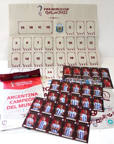 Panini FIFA WORLD CUP WM QATAR 2022 – Maxi Poster + 30 Stickers WINNER ...
