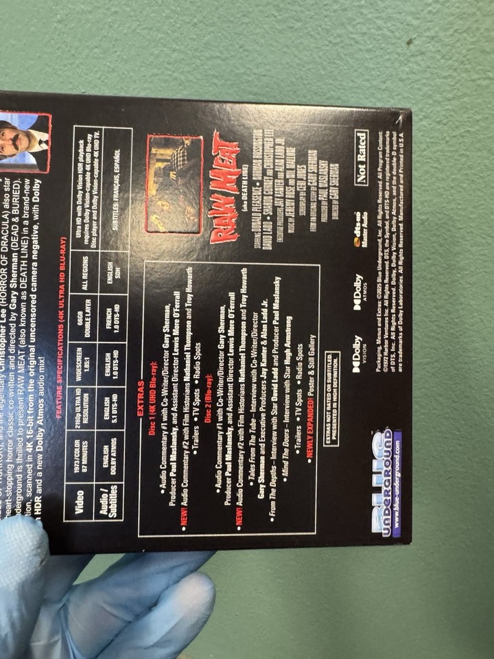 Raw Meat - 4K/Blu-ray (Slip Cover ONLY) Blue Underground | eBay