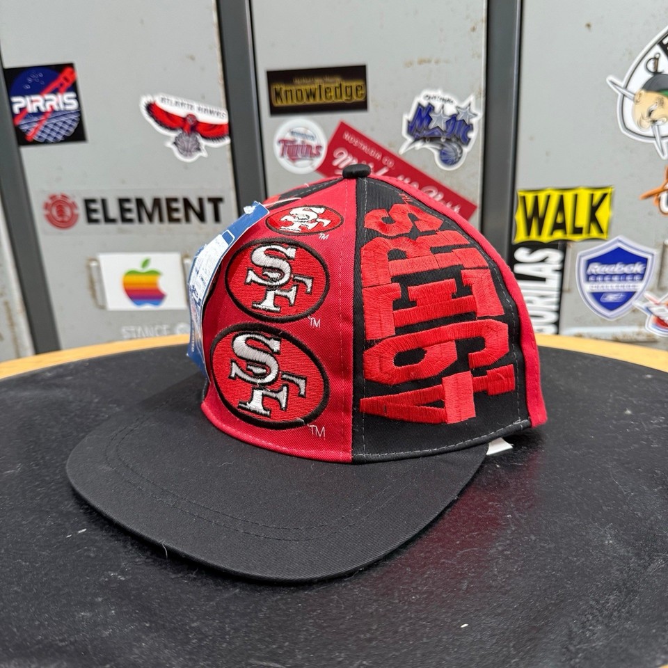 BNWT Vintage San Francisco 49ers 90’s Drew Pearson Cap Hat Snapback ...