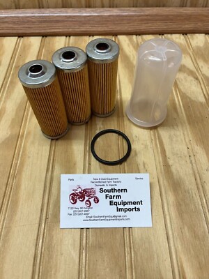 3 FUEL FILTER KIT FITS YANMAR YM220,250,276,330,336,2610,2620,2820,3220 ...