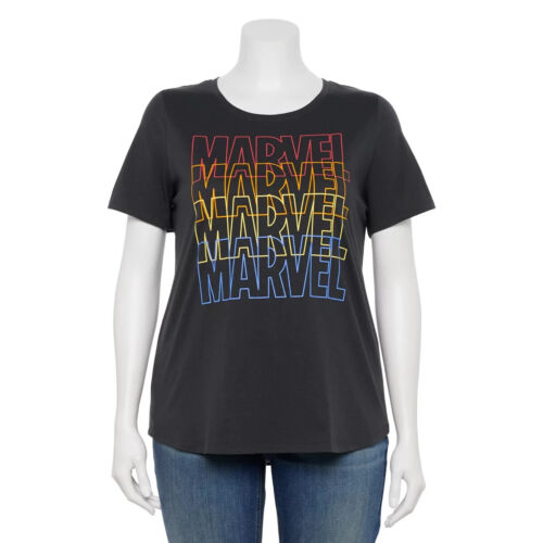 Fifth Sun x Marvel Logo Women's Graphic Tee Size 0X | eBay