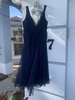 Wtoo Watters & Watters Knee-Length Navy Blue Elegant Gown US 8 | eBay