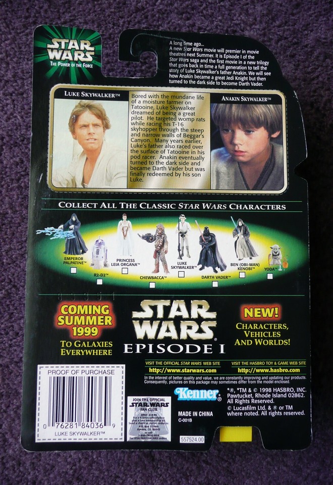 Star Wars Luke Skywalker FlashBack Photo Power Of The Force 1998 | eBay