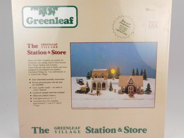 The Greenleaf Village Station & Kit of 2 Wooden Buildings 8025 1987 for ...