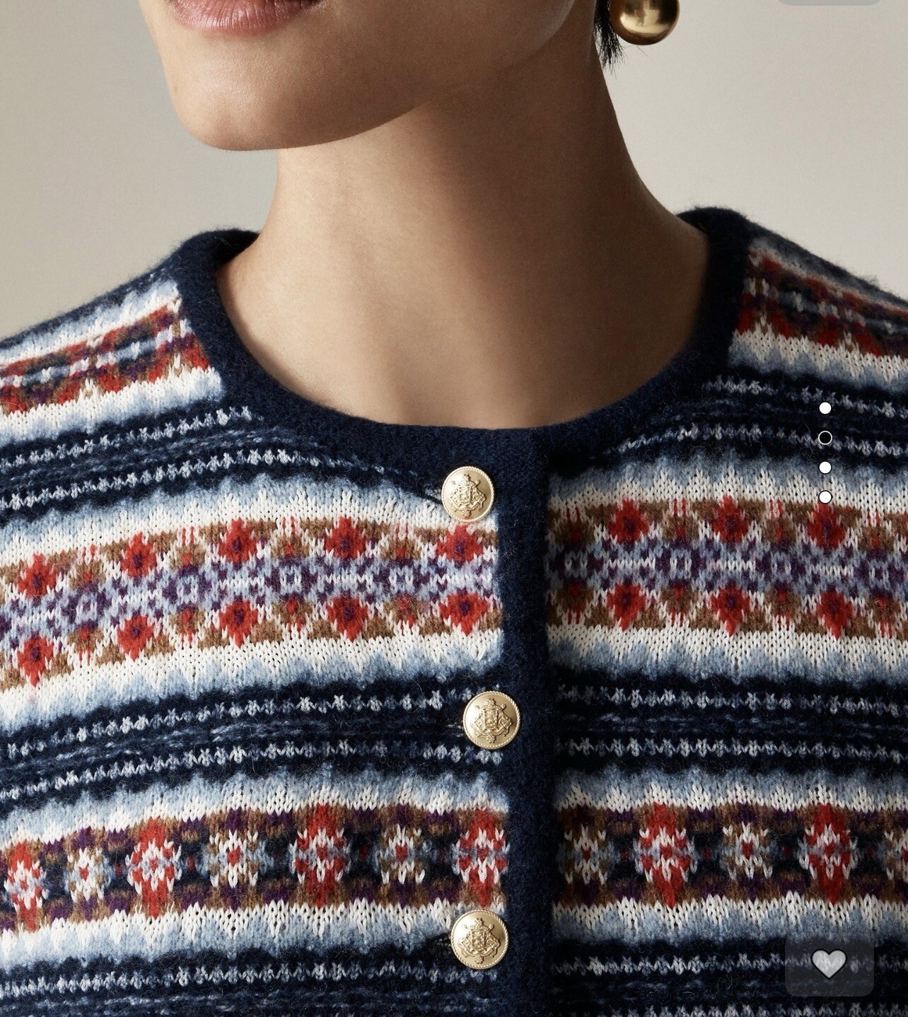 NWT 2-pc J.Crew Fair Isle sweater shell & Lady Jacket boiled wool XS ...