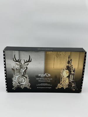 LED 3D Puzzles for Adults Tower Clock, 3D Acrylic Puzzles Clock Led ...