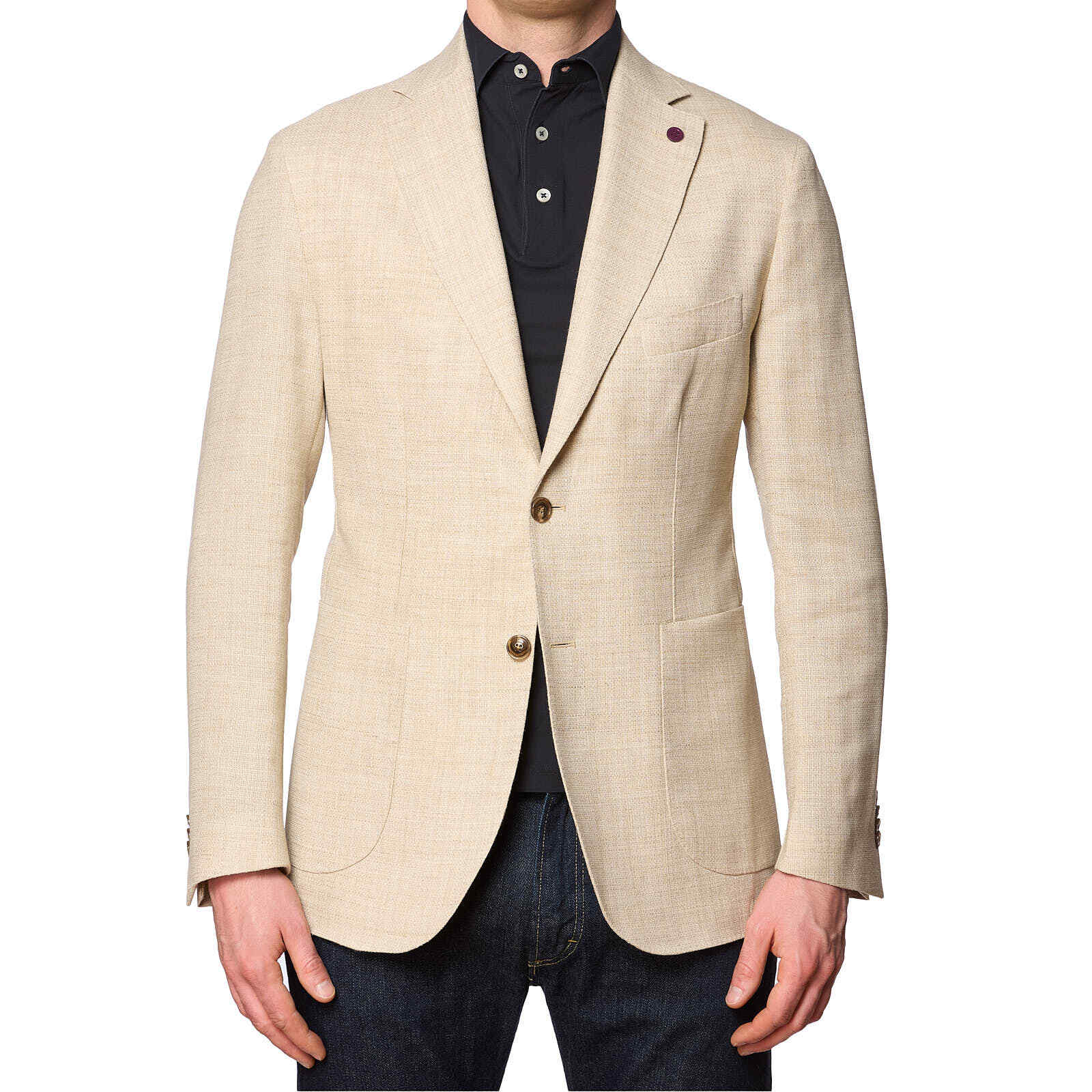 SARTORIA PARTENOPEA Beige Linen Hopsack Jacket NEW Current Model | eBay