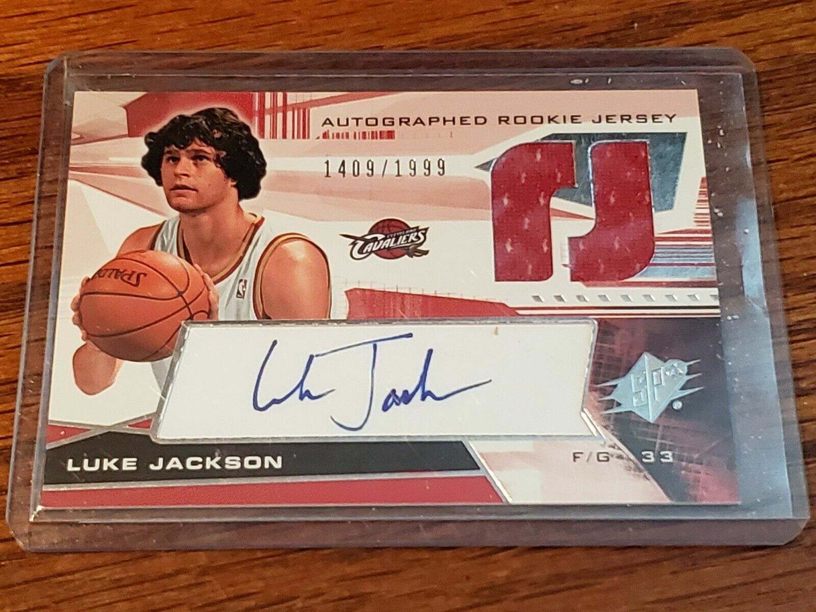 2004-05 SPx #137 Luke Jackson JSY AU RC CAVALIERS 1409/1999 | eBay