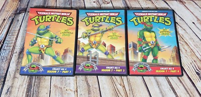 Teenage Mutant Ninja Turtles Season 7 Part 1, 3, 4 Slice DVDs Lot TMNT ...