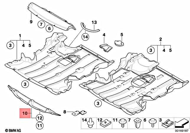 Genuine BMW E81 E87 Intermediate Piece Engine Compartment Shielding ...