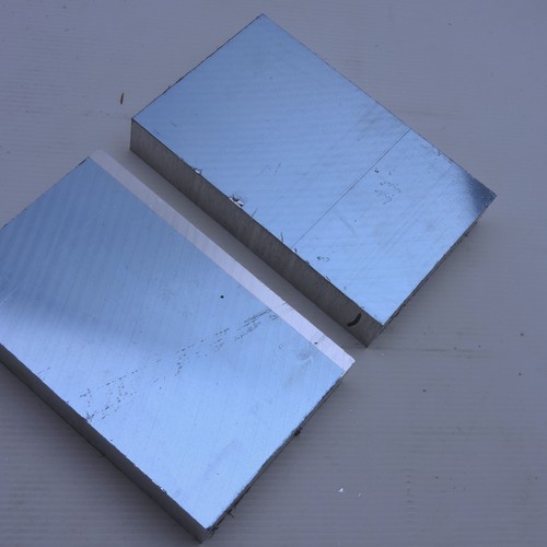 1.25" thick 1 1/4 CAST Aluminum PLATE 4.125" x 8.125" Long QTY 2 ...