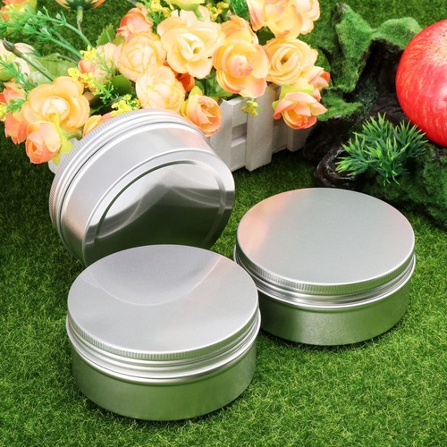 10 Pcs Thread Aluminum Box Tins with Lids Container Cosmetic Pot | eBay