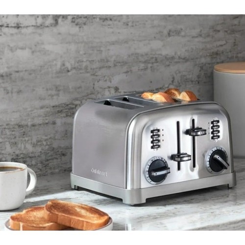 Cuisinart Toasters 4 Slice Stainless Steel Brushed Metal Classic ...