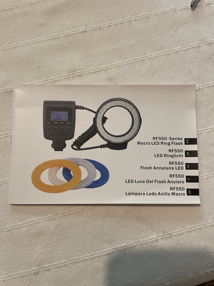 LED Macro Ring Flash for Nikon, Canon, Olympus DSLR Cameras | eBay UK