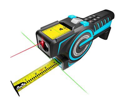 3-in-1 Digital Tape Measure, 330Ft Laser Measurement Tool & Auto Lock ...