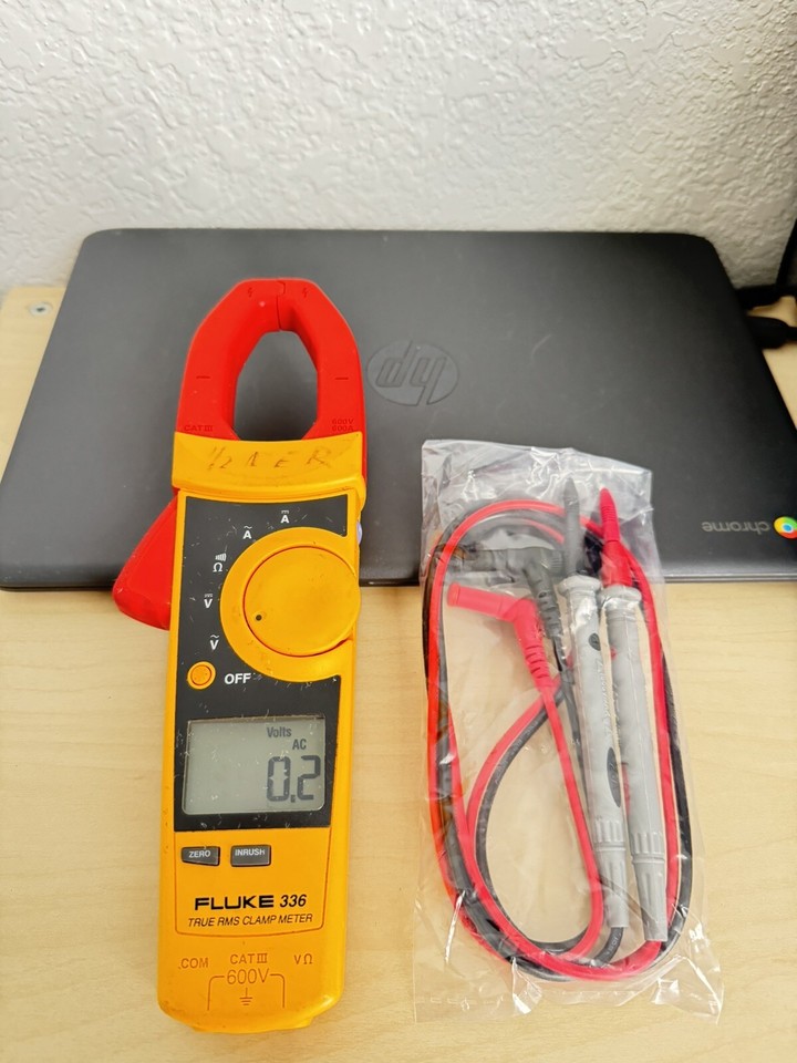 FLUKE 336 TRUE RMS CLAMP METER W/ LEAD SET - SHIPS FAST (TESTED) | eBay