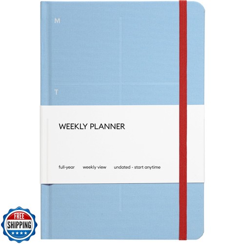 Weekly Planner Undated - Hardcover, with Habit Tracker and Goal Setting ...